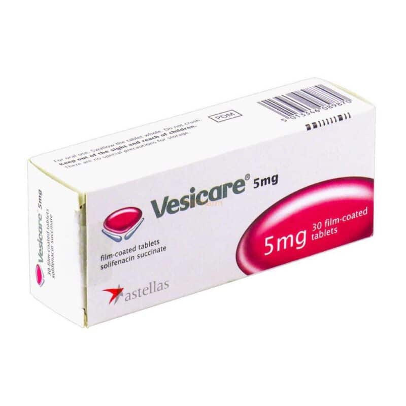 Vesicare 5mg 30 Tablets أقراص فيسيكير لعلاج فرط نشاط المثانة وسلس البول
